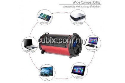 Rojem Outdoor Portable Bluetooth Speaker Subwoofer With Mic - Hbpc1602 ...